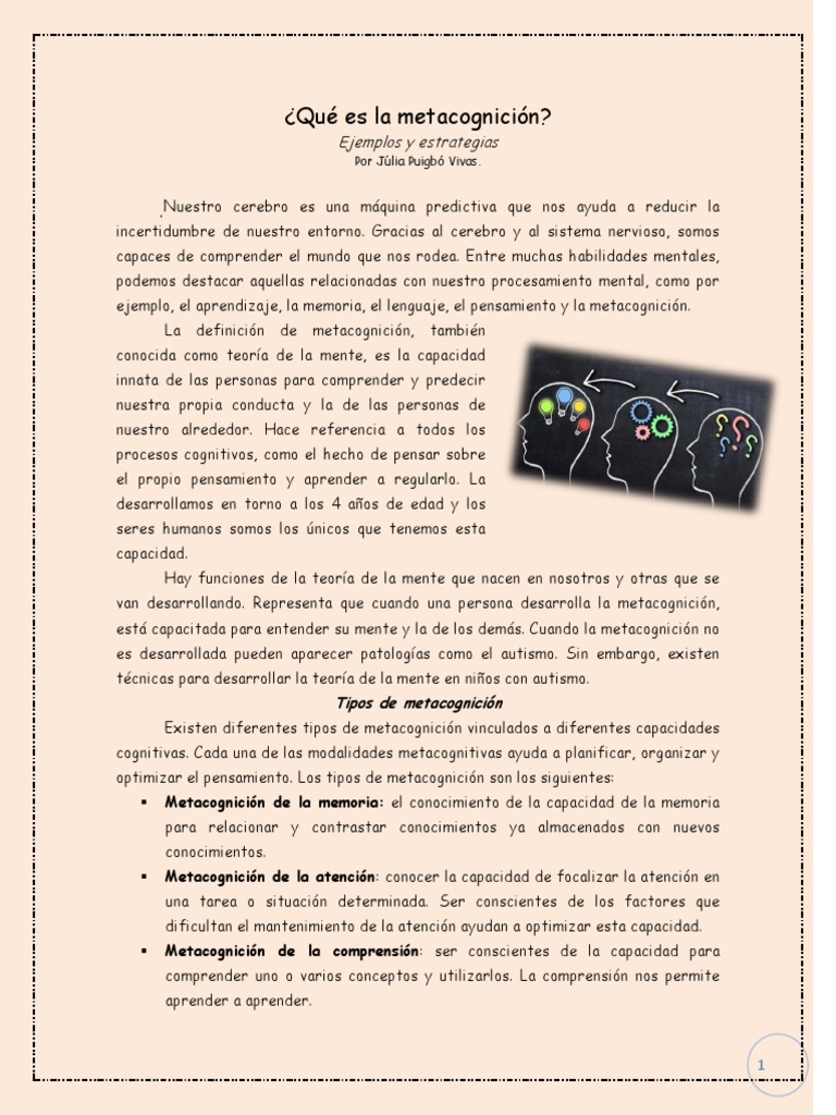 Understanding Metacognition: Its Definition, Types, Examples, and ...