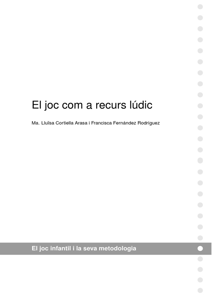 El Joc Com A Recurs Lúdic | PDF