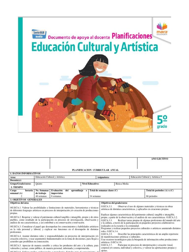 Planificación Eca 5° | PDF