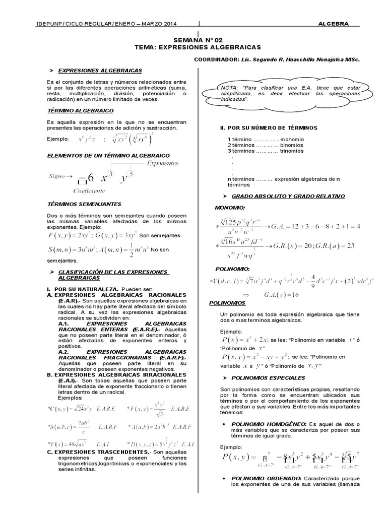 02 Álgebra | Descargar gratis PDF | Álgebra | Álgebra abstracta