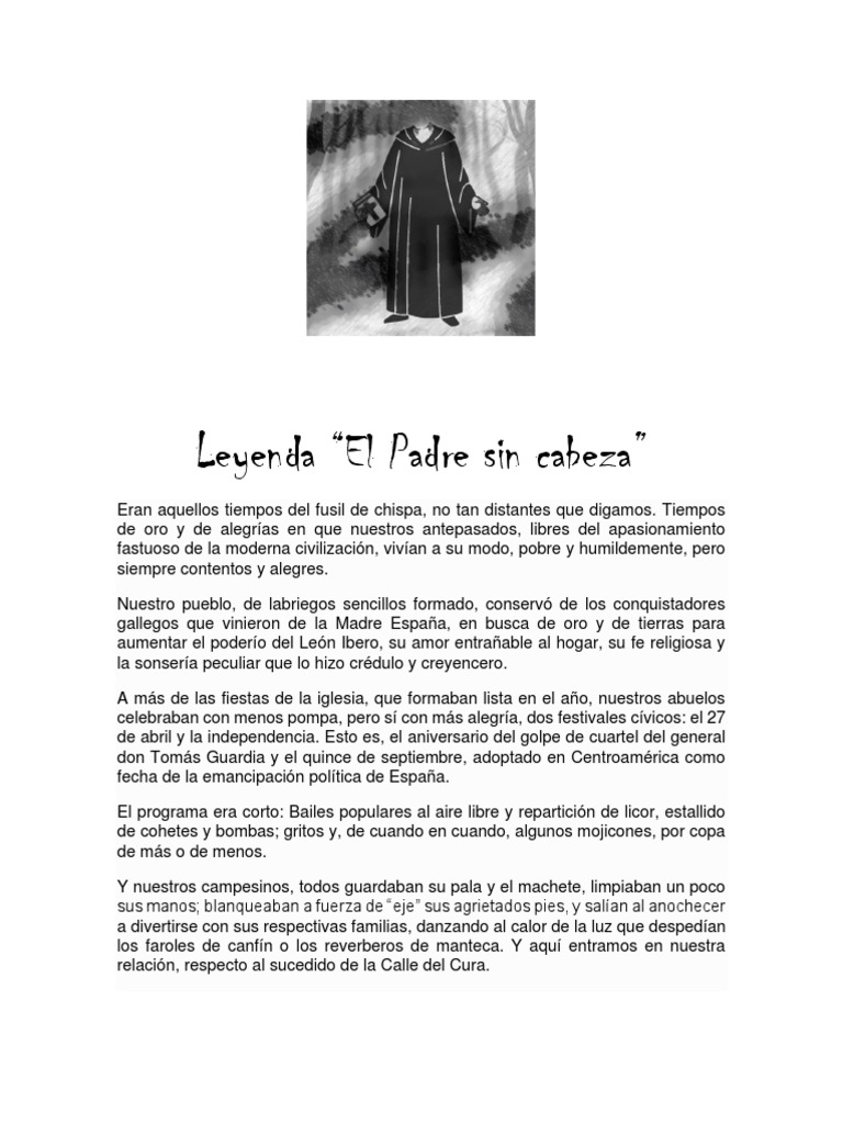 Leyenda "El Padre Sin Cabeza" | PDF