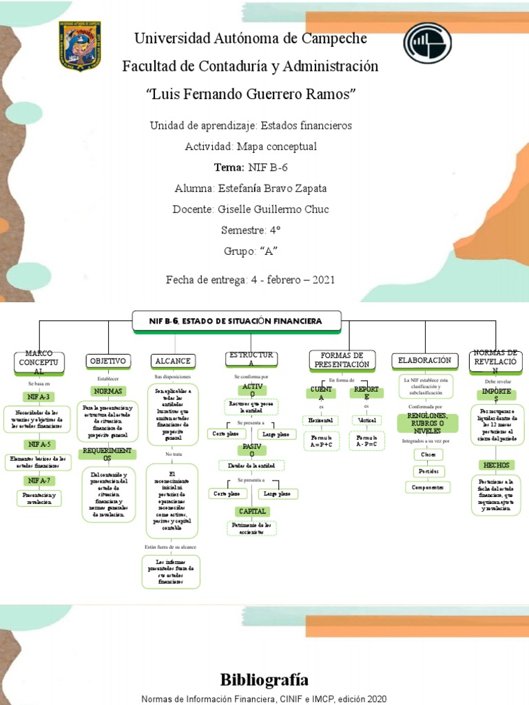Mapa Conceptual Nif B-6 | PDF | Contabilidad | Estado financiero