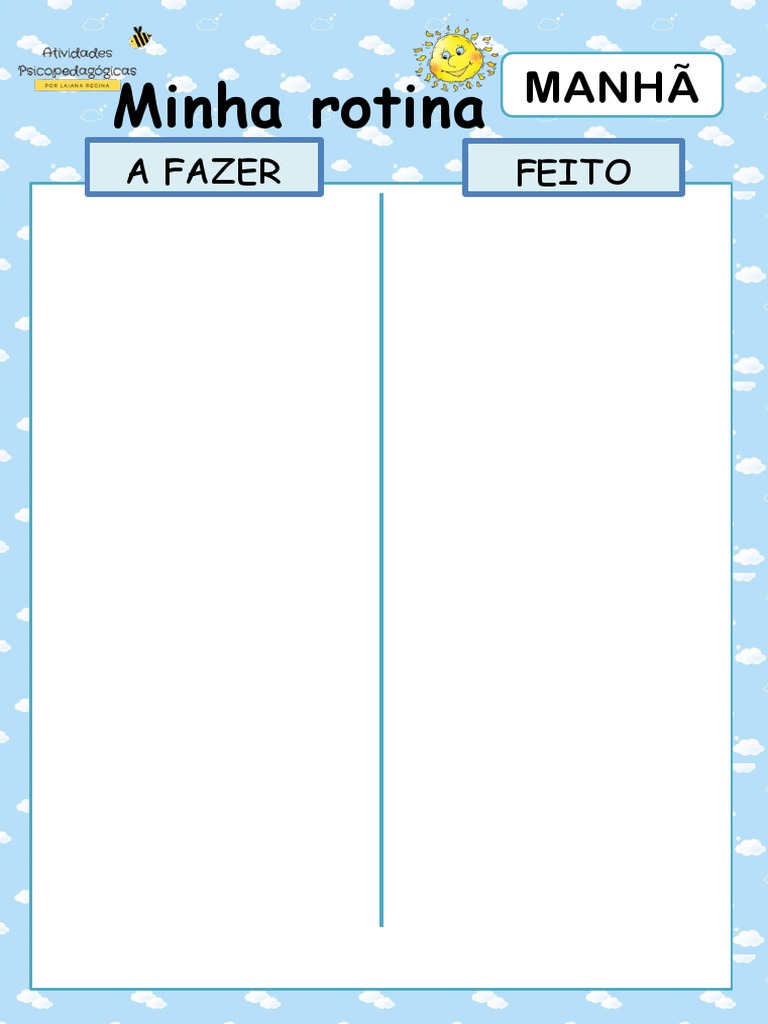 Minha-Rotina Feito e A Fazer | PDF | Autoajuda