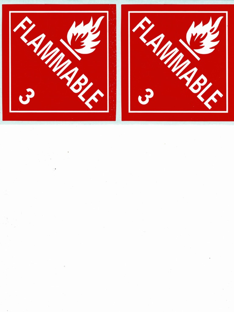 Flammable Label Sticker | PDF