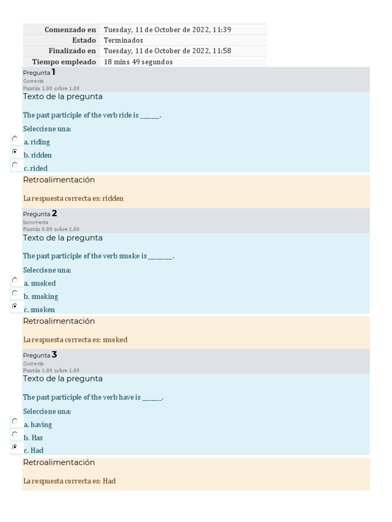 Controles Ingles Iii | PDF