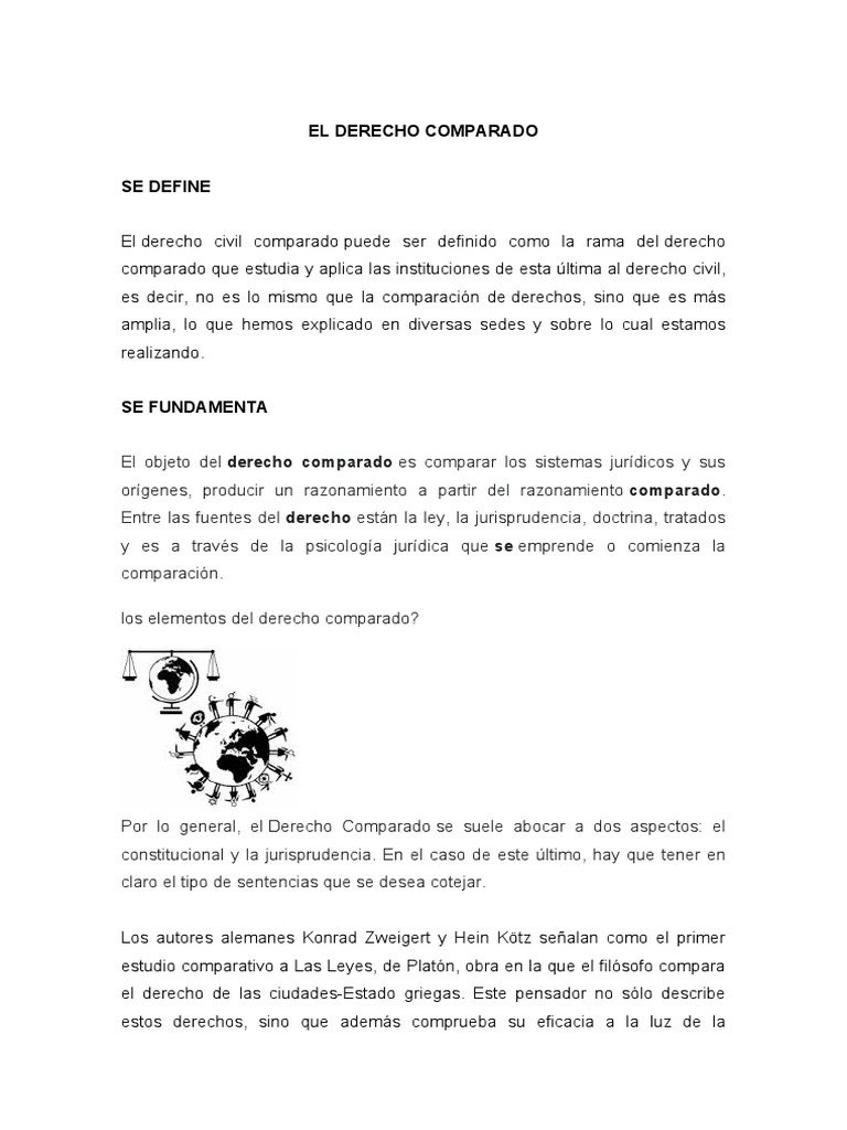 El Derecho Comparado | PDF | Constitución | Ley romana