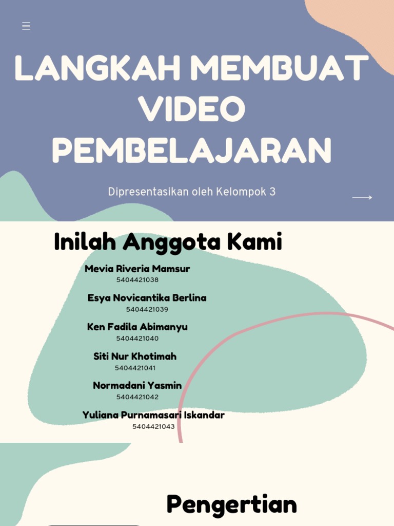 Langkah Membuat Video Pembelajaran | PDF | Komputer