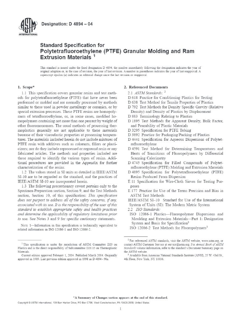 Astm d4894 | PDF