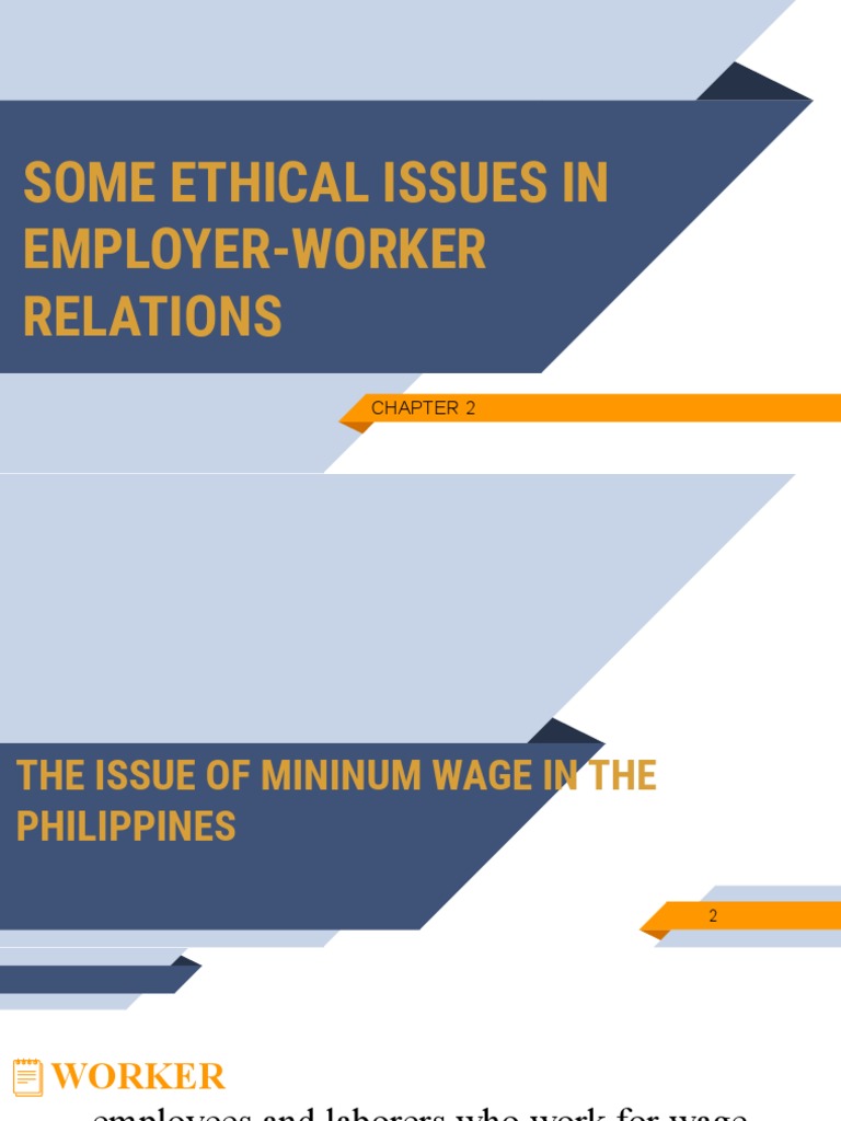 Some Ethical Issues in Employer Worker Relation | PDF | Cost Of Living ...