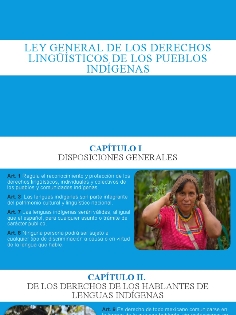 Ley General de Los Derechos Lingüísticos | PDF | México | Lingüística