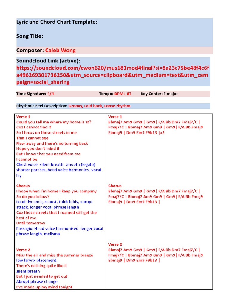 Charts 2 | PDF | Song Structure | Musicology