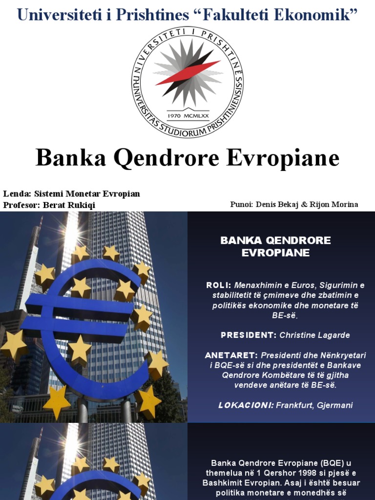 Banka Qendrore Evropiane | PDF