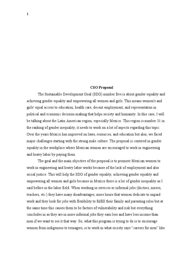 SDG 5 Gender Equality | PDF | Gender Inequality | Gender Studies