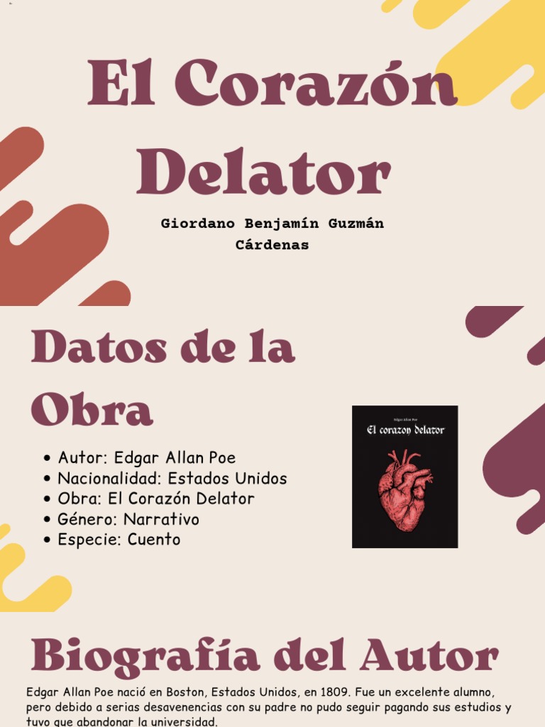 El Corazón Delator | PDF | Edgar Allan Poe