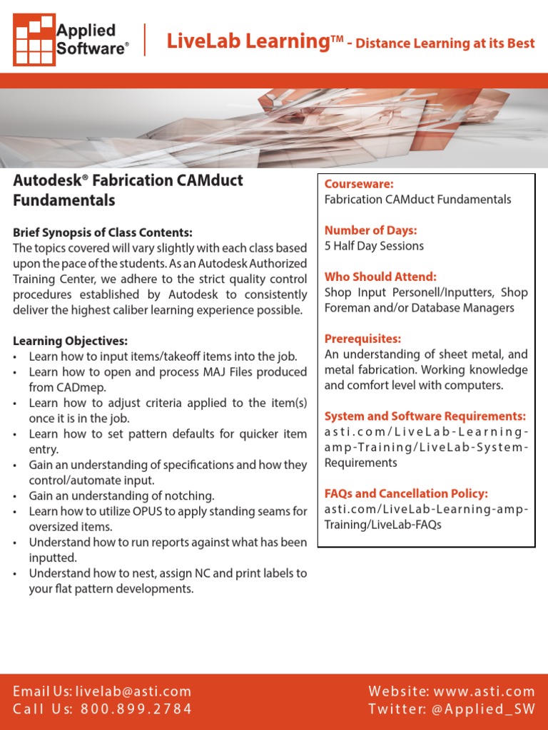 FAB CAMduct Fundamentals LLL Training | PDF | Menu (Computing) | Double ...