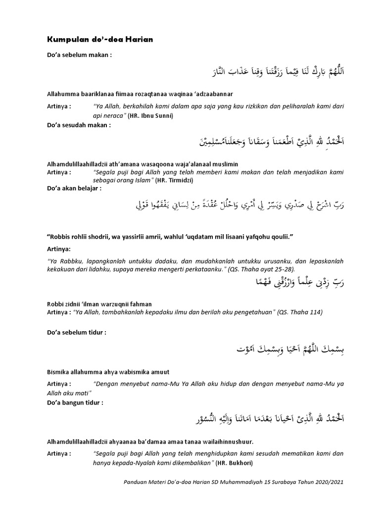 Kumpulan Doa Harian | PDF