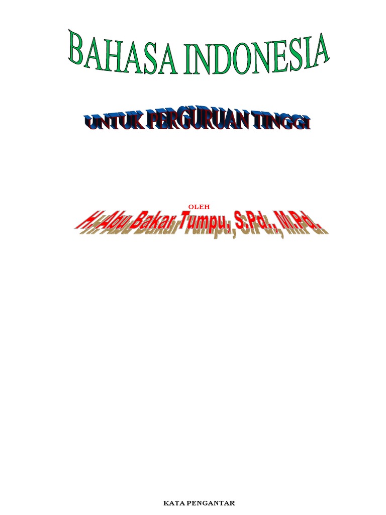 Materi Mku Bahasa Indonesia | PDF