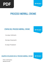 2.0 Descripción Del Proceso Merrill Crowe | PDF | Vacío | Bomba