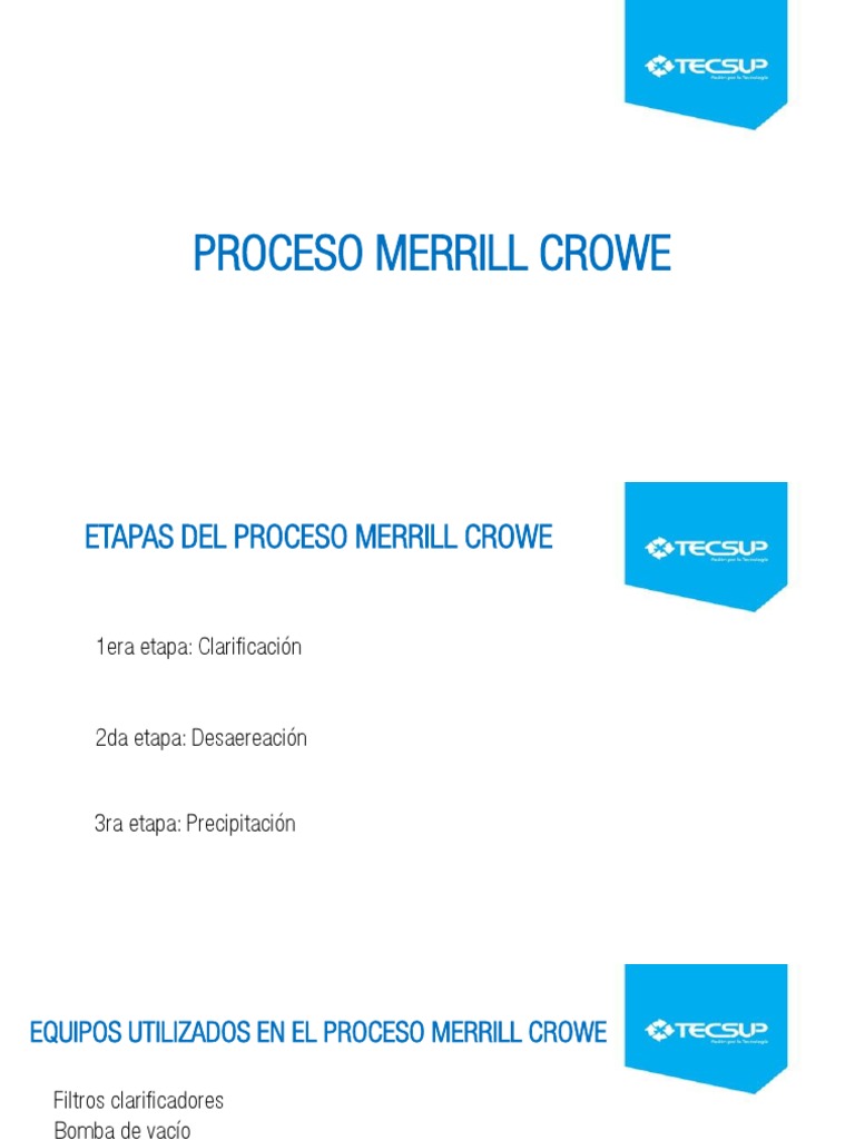 Merrill Crowe 2019.rev01 | PDF | Precipitación (Química) | Bomba