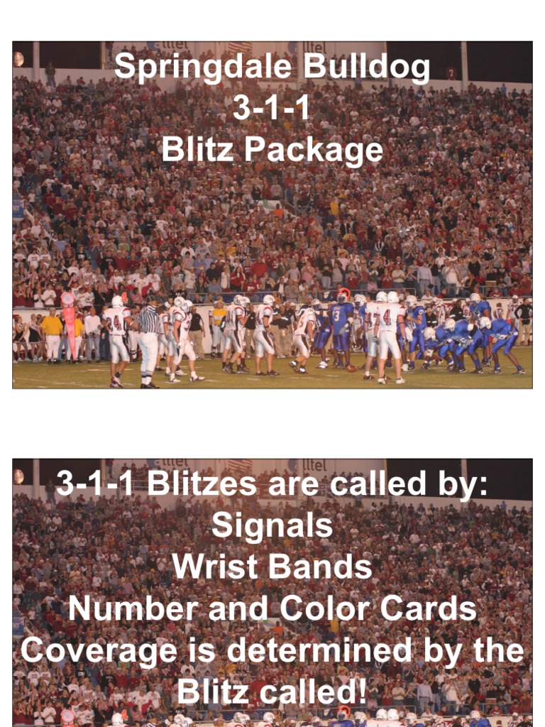 3 1 1 Blitz Package | PDF