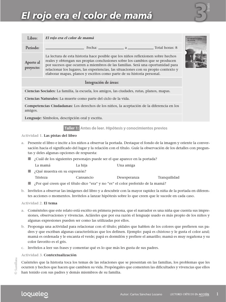 El Rojo Era El Color de Mamá | PDF