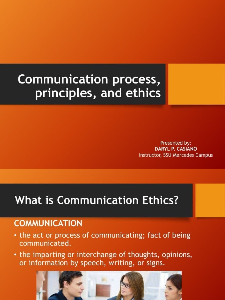 Chapter 1 Ethics in Communication | PDF