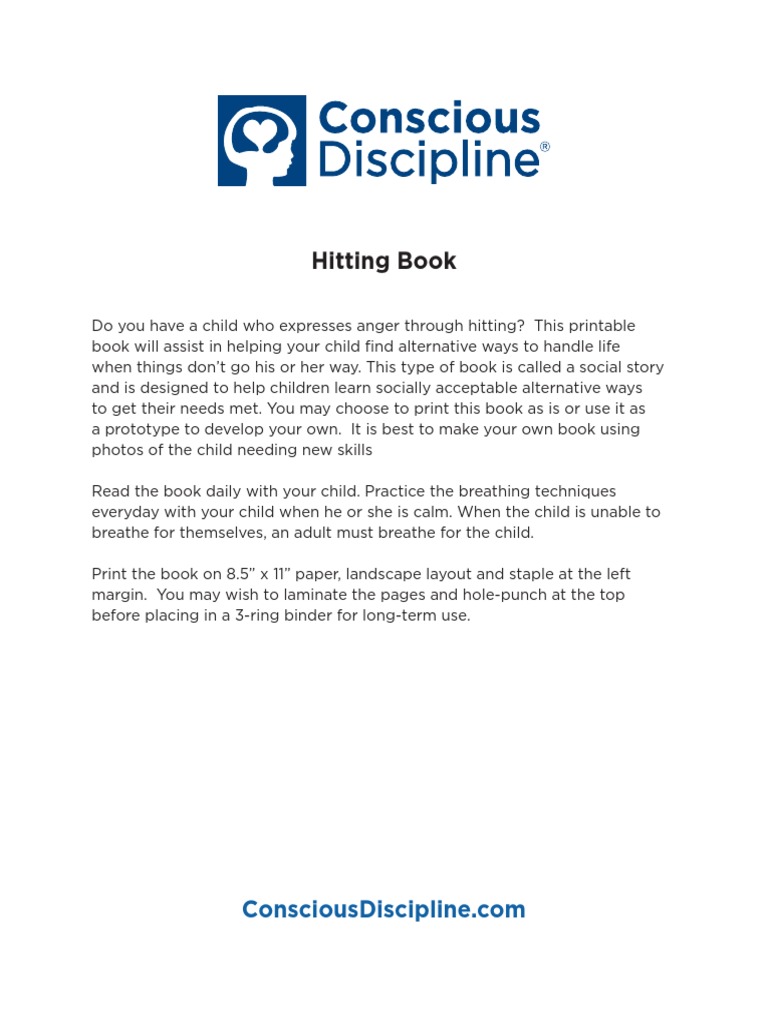 Hitting Social Story | PDF | Anger | Psychological Concepts