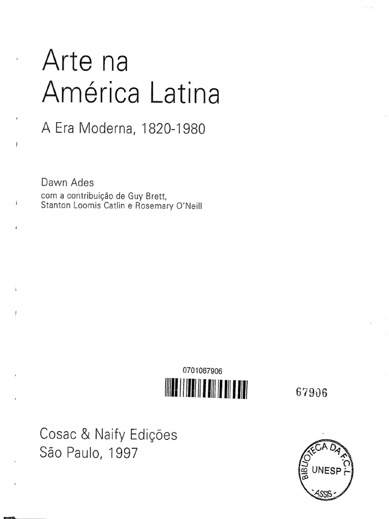 ADES, D. - Arte Na América Latina A Era Moderna, 1820-1 | PDF