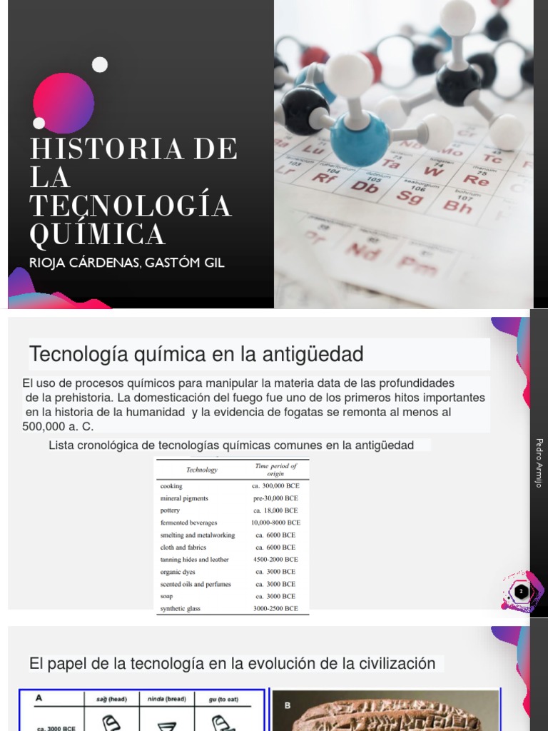 Historia de La Tecnología Química | PDF | Industria química | Química