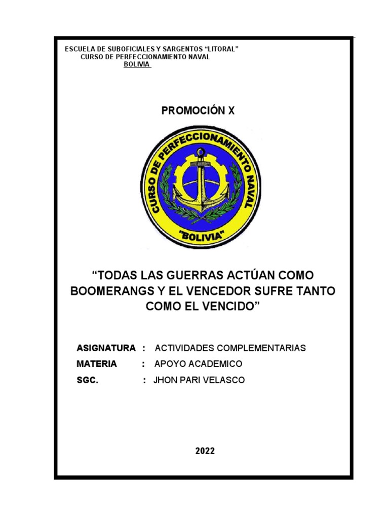 23.SGC. Jhon Ari Velasco Maxima Militar | PDF | Franklin D. Roosevelt ...