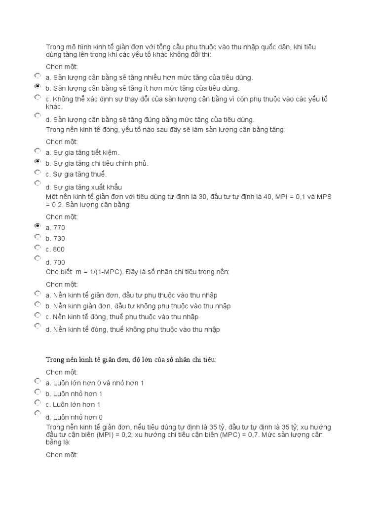 TN KT Vĩ Mô2 | PDF