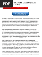 How To Hack Facebook Accounts - New Methods (Another Highly Detailed ...