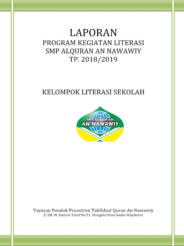Laporan Program-Kegiatan-Literasi-Mts | PDF
