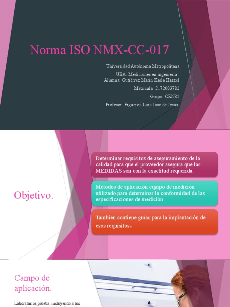 Requisitos de Calidad ISO NMX-CC-017 | PDF | Calidad (comercial ...