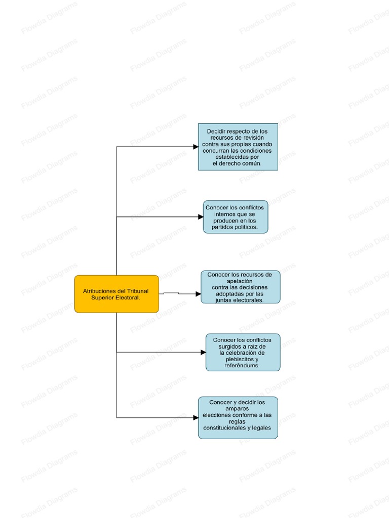 Esquema de Atribuciones Del Tribunal Superior Electoral | PDF