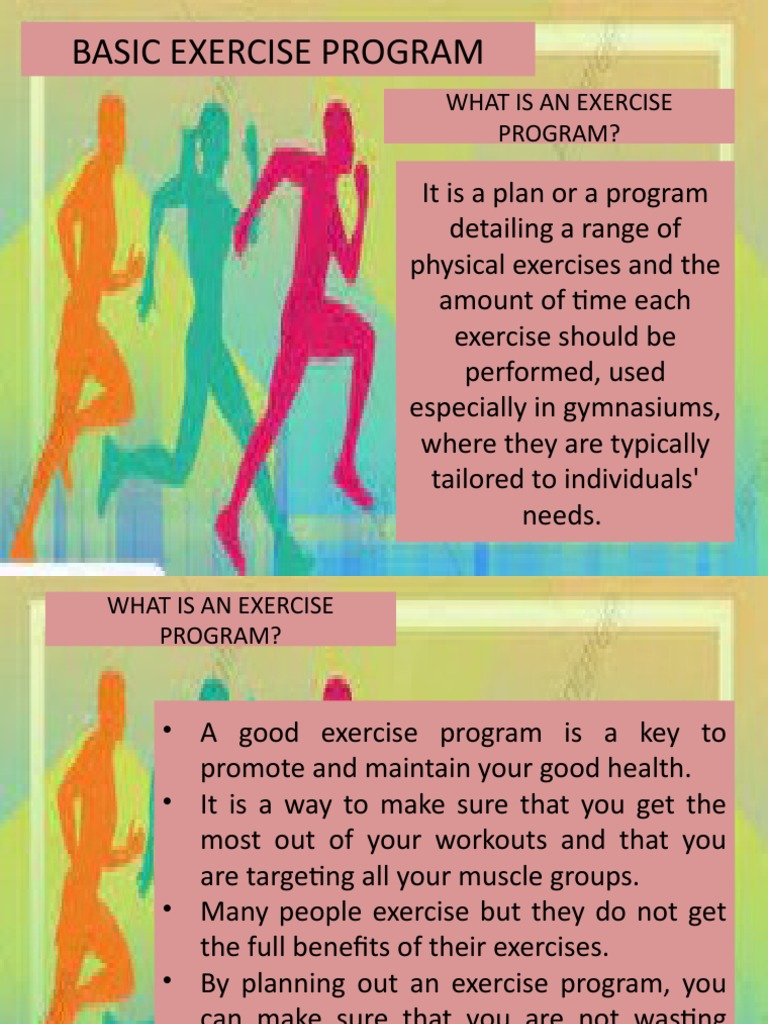 Basic Exercise Program-P.e 7 | PDF | Flexibility (Anatomy) | Skeletal Muscle