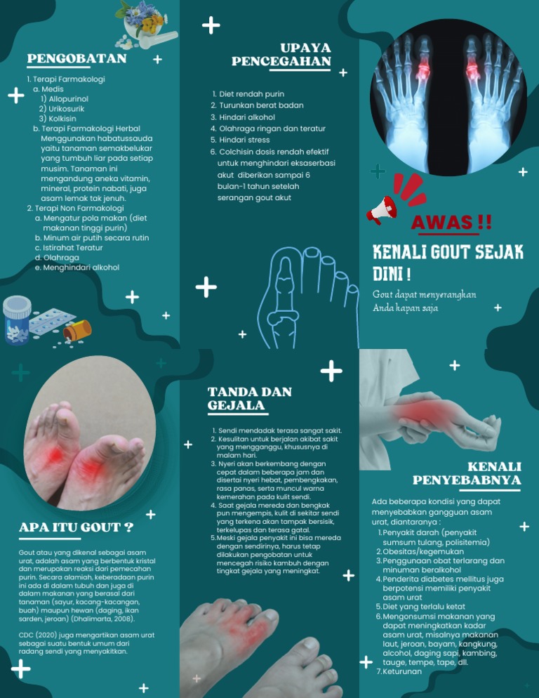 Kelompok 3 - Leaflet Gout | PDF