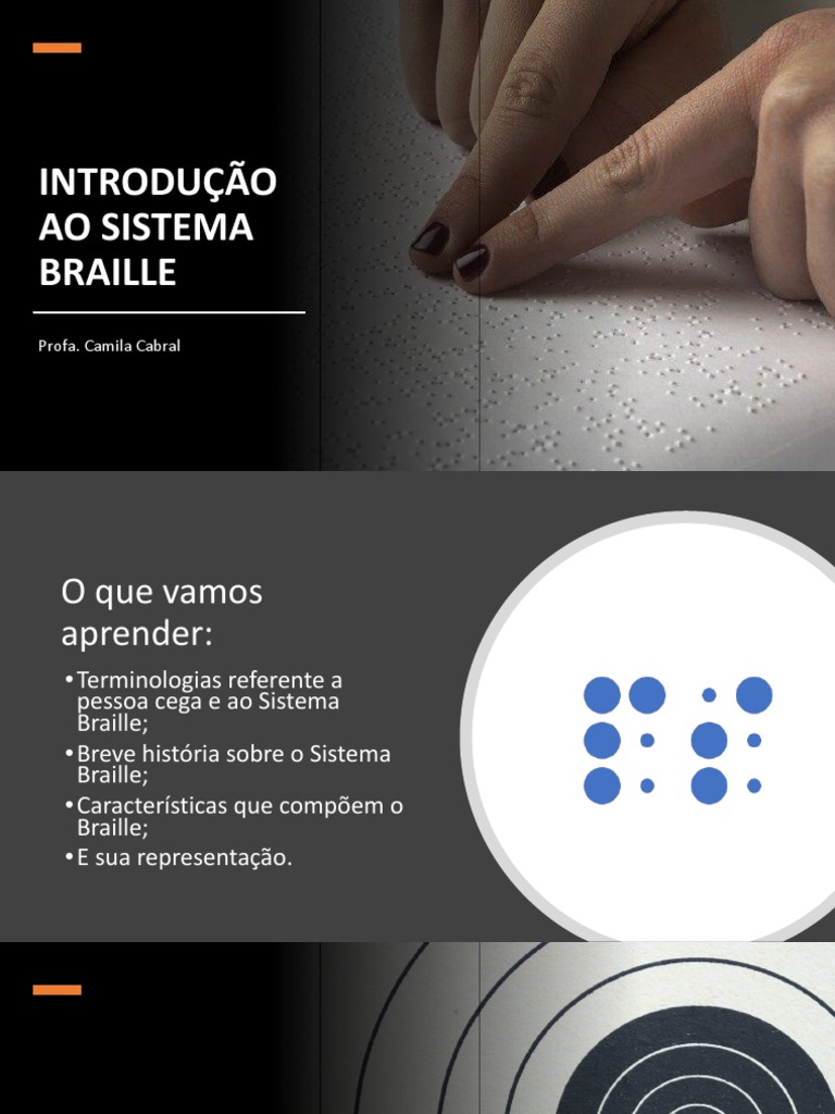 Slide Sistema Braille | PDF | Deficiência visual