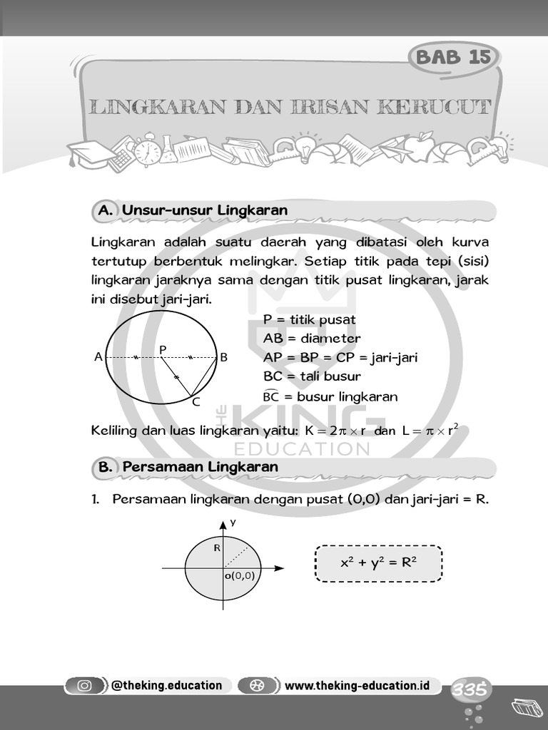 Bab 15 - Lingkaran Dan Irisan Kerucut | PDF