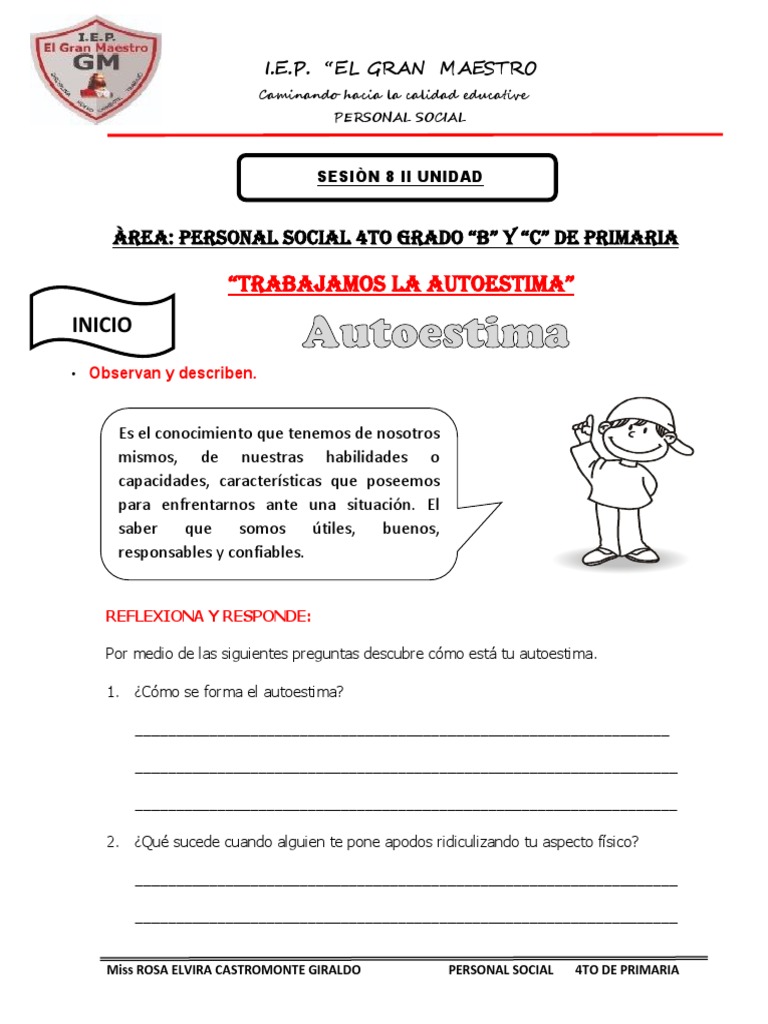 Efectos de los Apodos en la Autoestima | PDF | Autoestima | Cognición