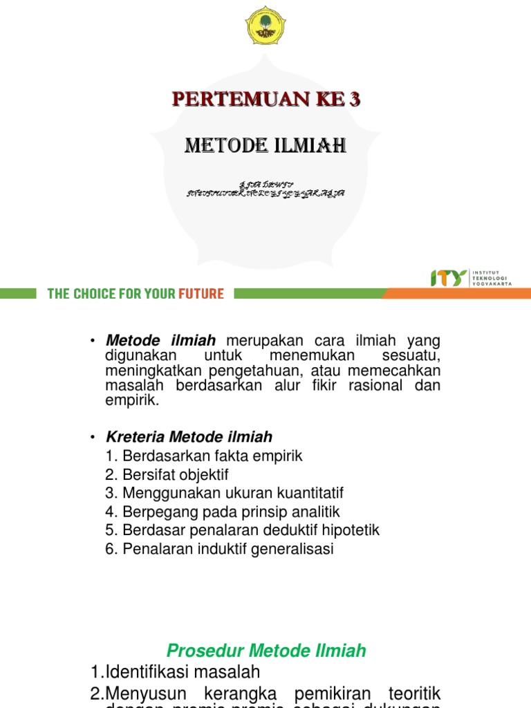 Metode Ilmiah | PDF