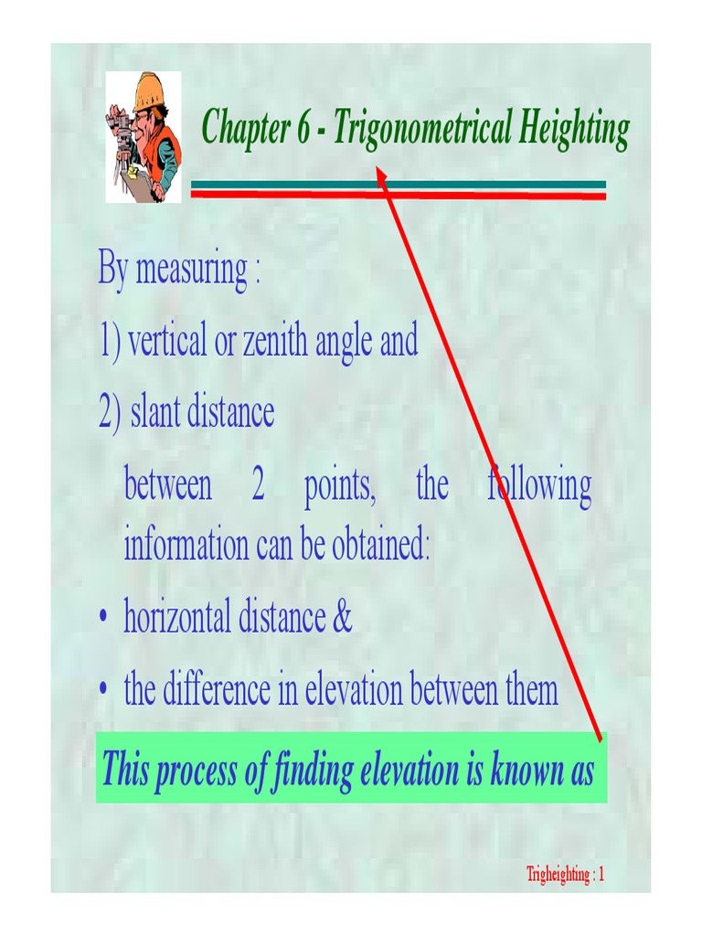Chapter 3b - Trigheighting | PDF | Surveying | Geodesy