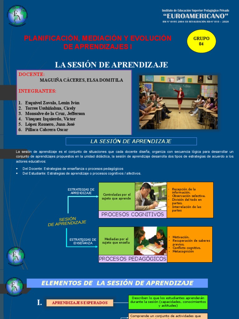 Sesion de Aprendizaje | PDF | Aprendizaje | Evaluación