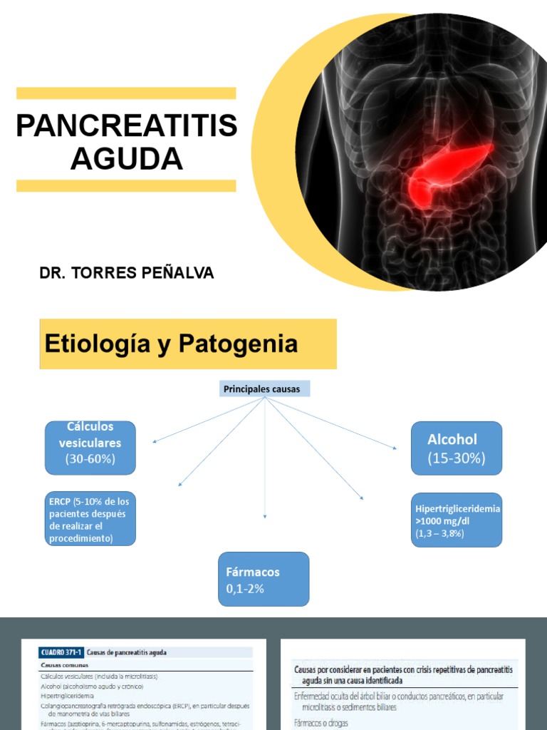 PANCREATITIS | PDF | Causas de la muerte | Especialidades Medicas