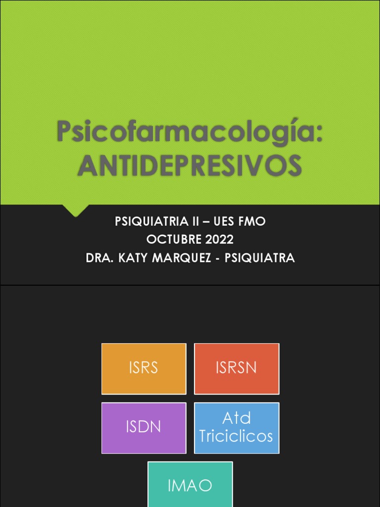 Antidepresivos | PDF | Antidepresivo | Inhibidor selectivo de la ...