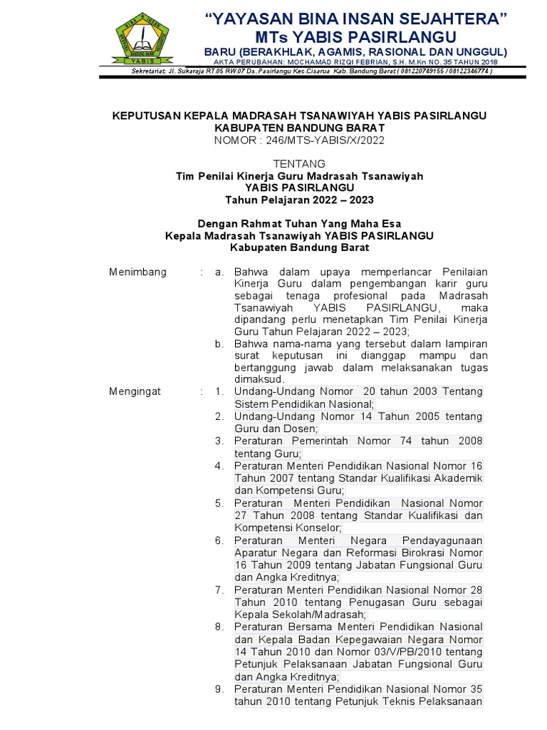 SK Tim PKG 2022 | PDF