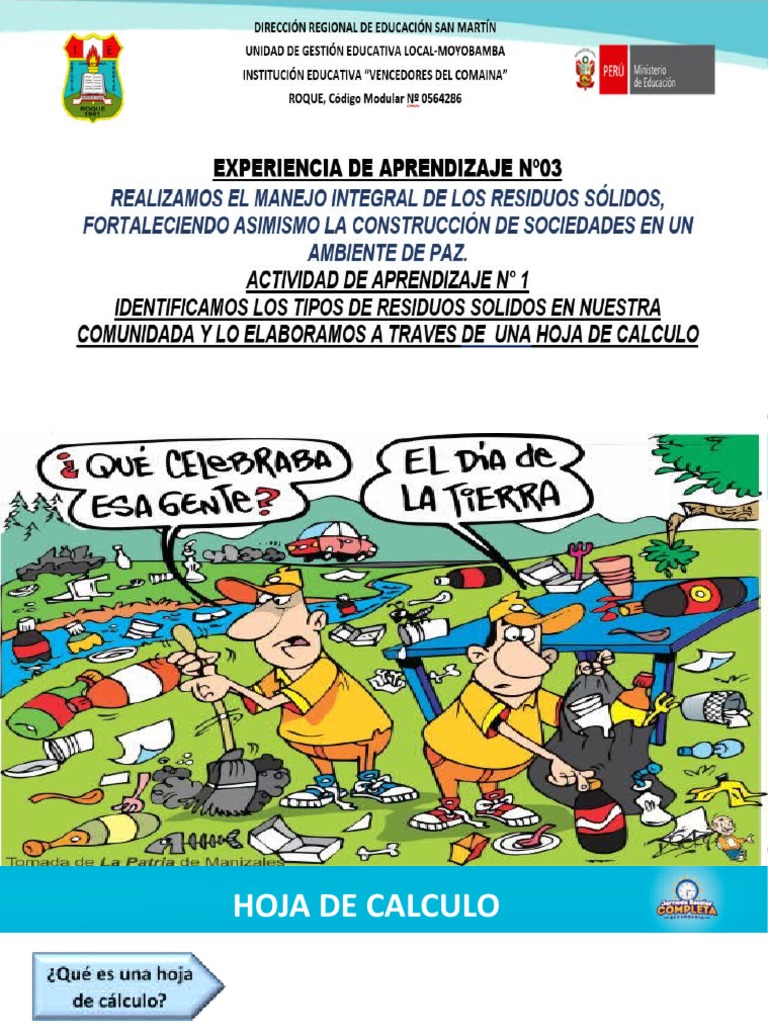 Act. Aprend #1 - Hoja de Calculo (Excel) | PDF | Hoja de cálculo | Microsoft Excel