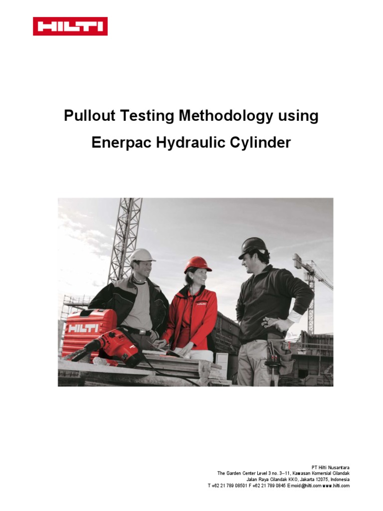 Hilti Pull Out Test Methodology | PDF | Concrete | Pressure Measurement