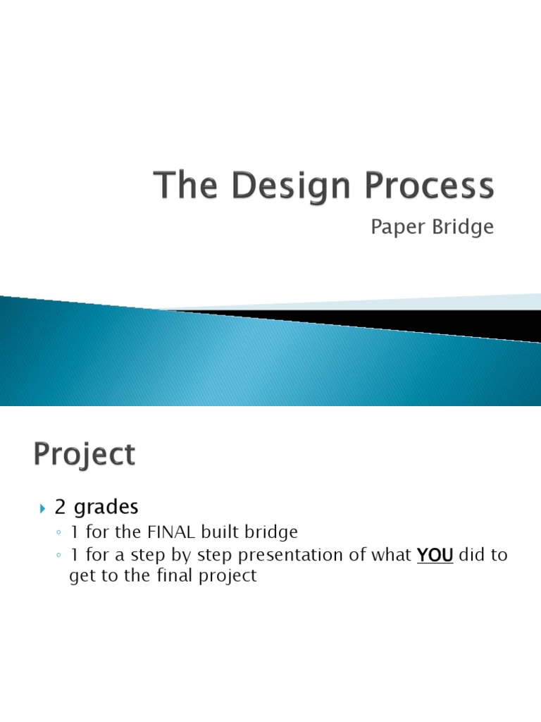 How to Build a Paper Bridge for Strength | PDF | Design | Prototype