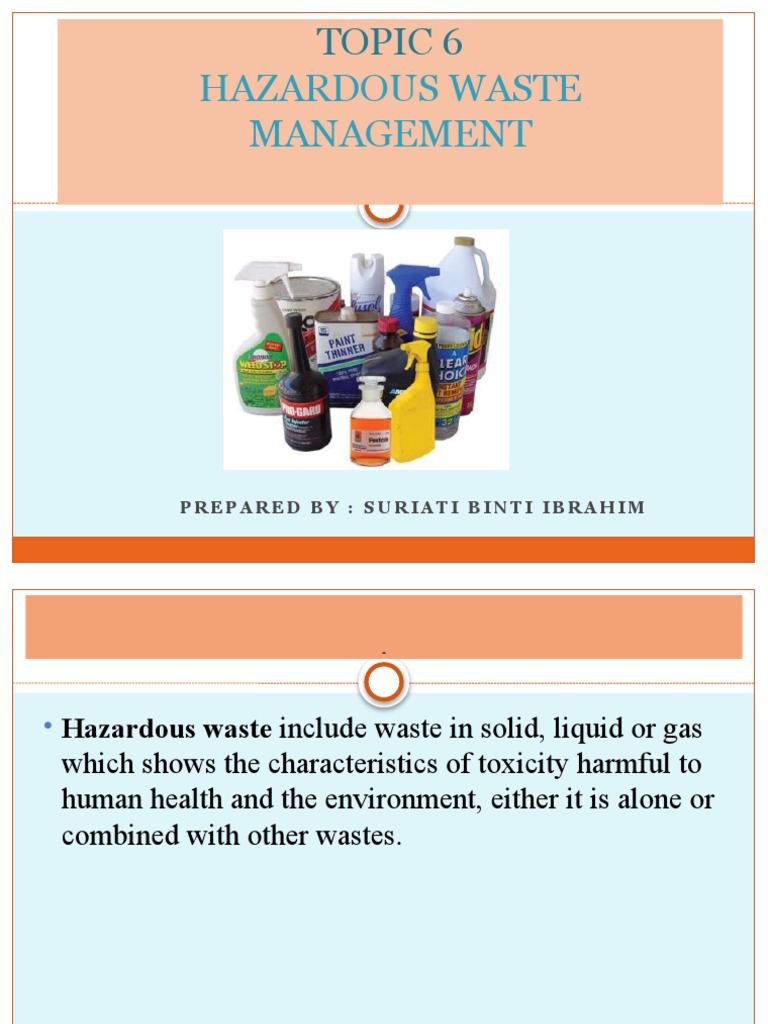 Hazardous Waste Management Overview | PDF | Incineration | Hazardous Waste